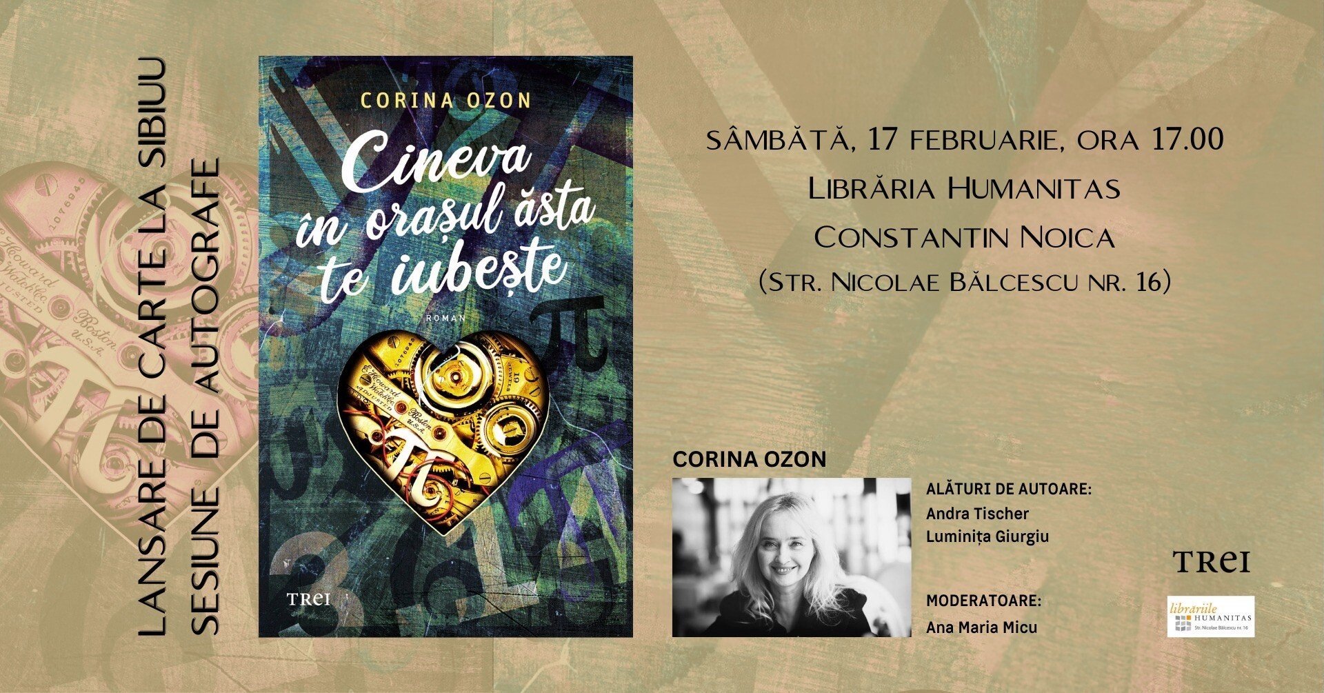 Lansare carte Corina Ozon la Humanitas Sibiu