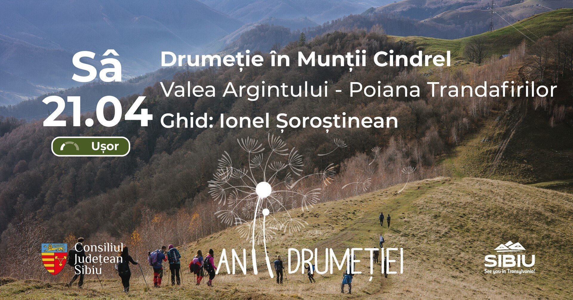 Drumeție Valea Argintului - Vârful Drăguț Munții Cindrel